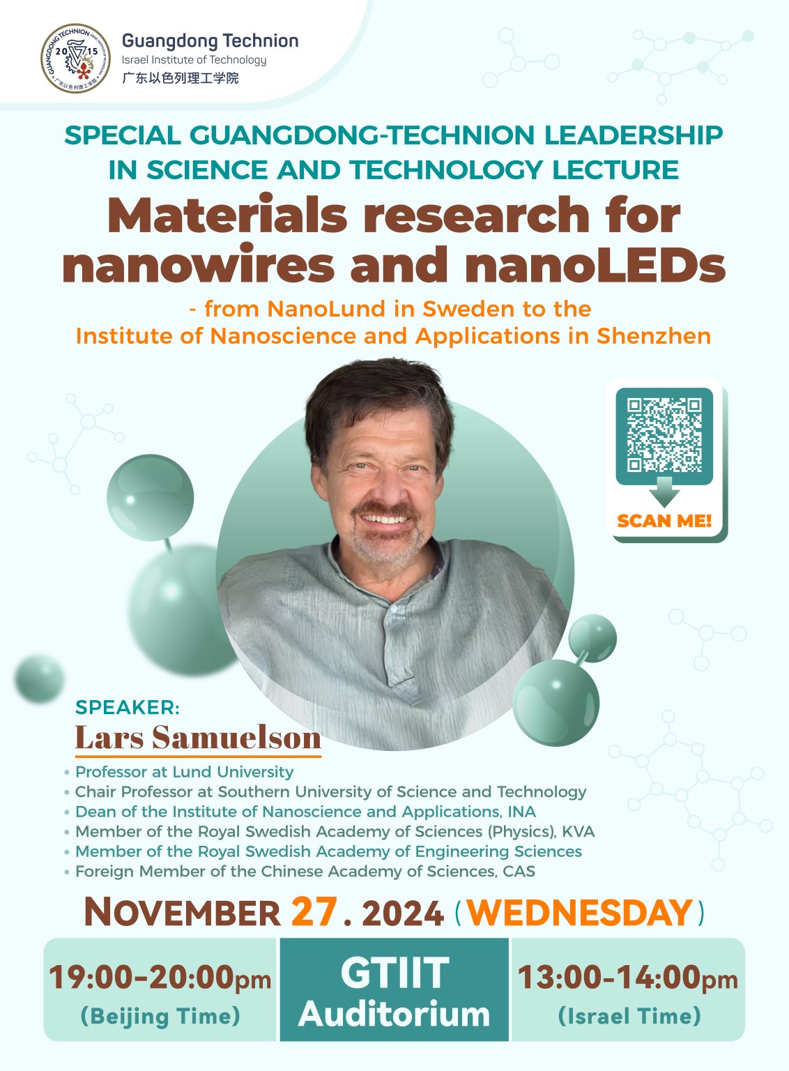 Materials research for nanowires and nanoLEDs-from NanoLund in Sweden ...